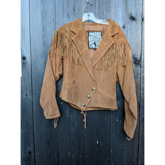 Winlit | Jackets & Coats | Winlit Western Cowgirl Vintage Fringe Suede ...